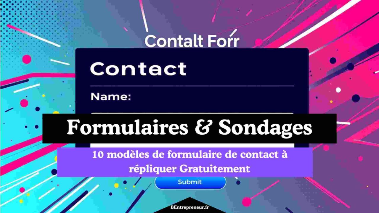 Modèle de formulaire de contact de site web : 10 Templates GRATUITS